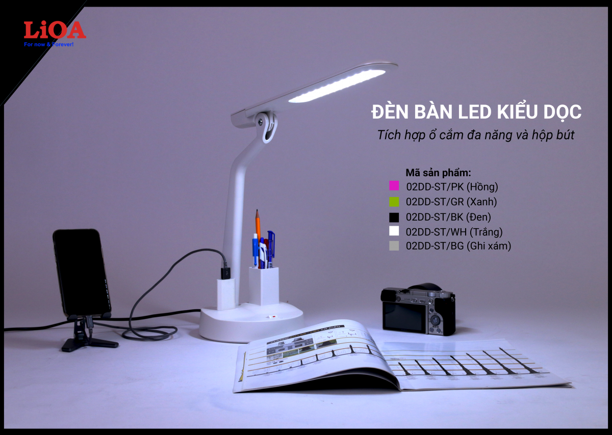 Đèn bàn LiOA Led kiểu dọc – ỔN ÁP LIOA – BIẾN ÁP LIOA – Ổ CẮM LIOA ...